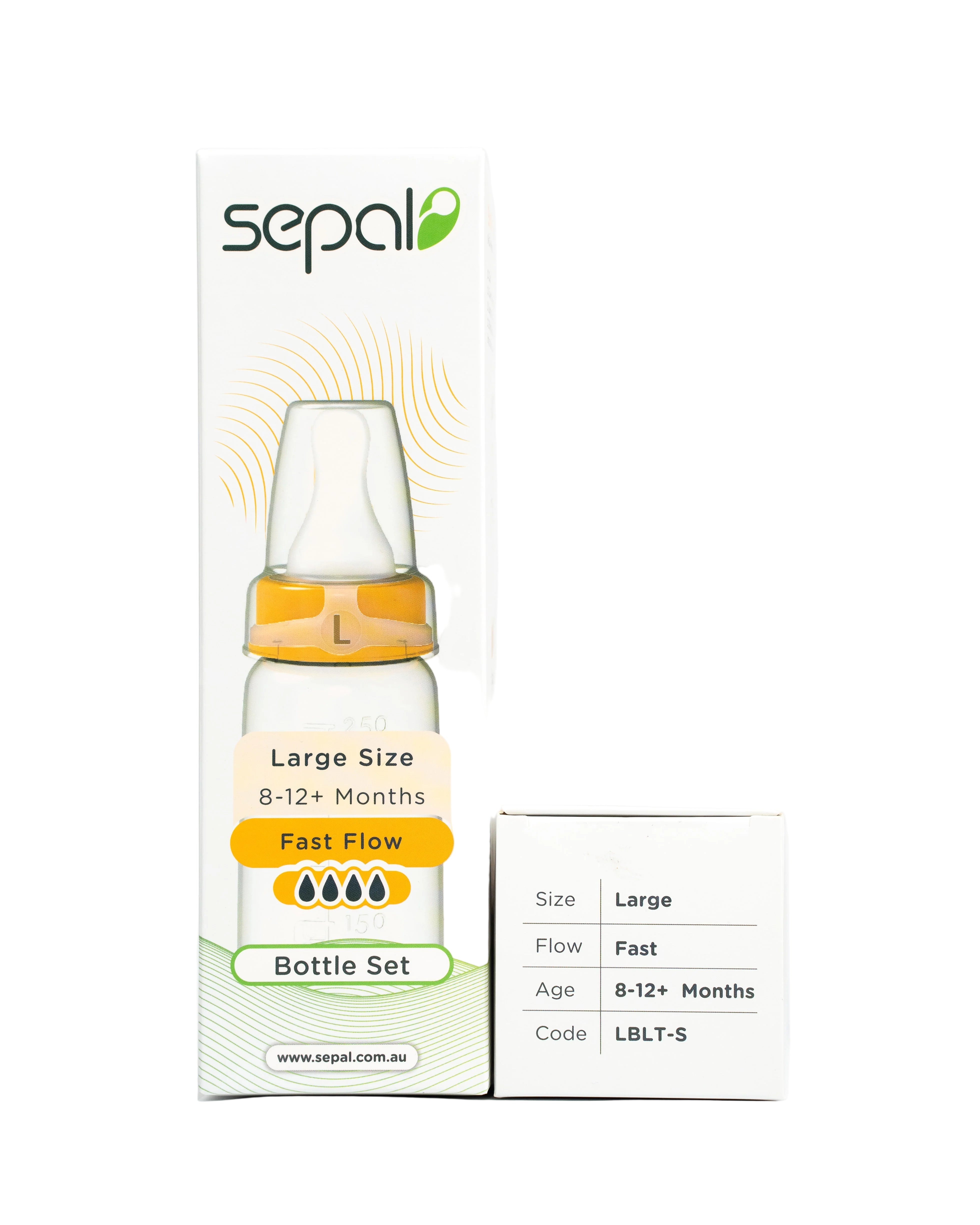 Sepal 250ml Bottle Set | Large Teat | Fast Flow