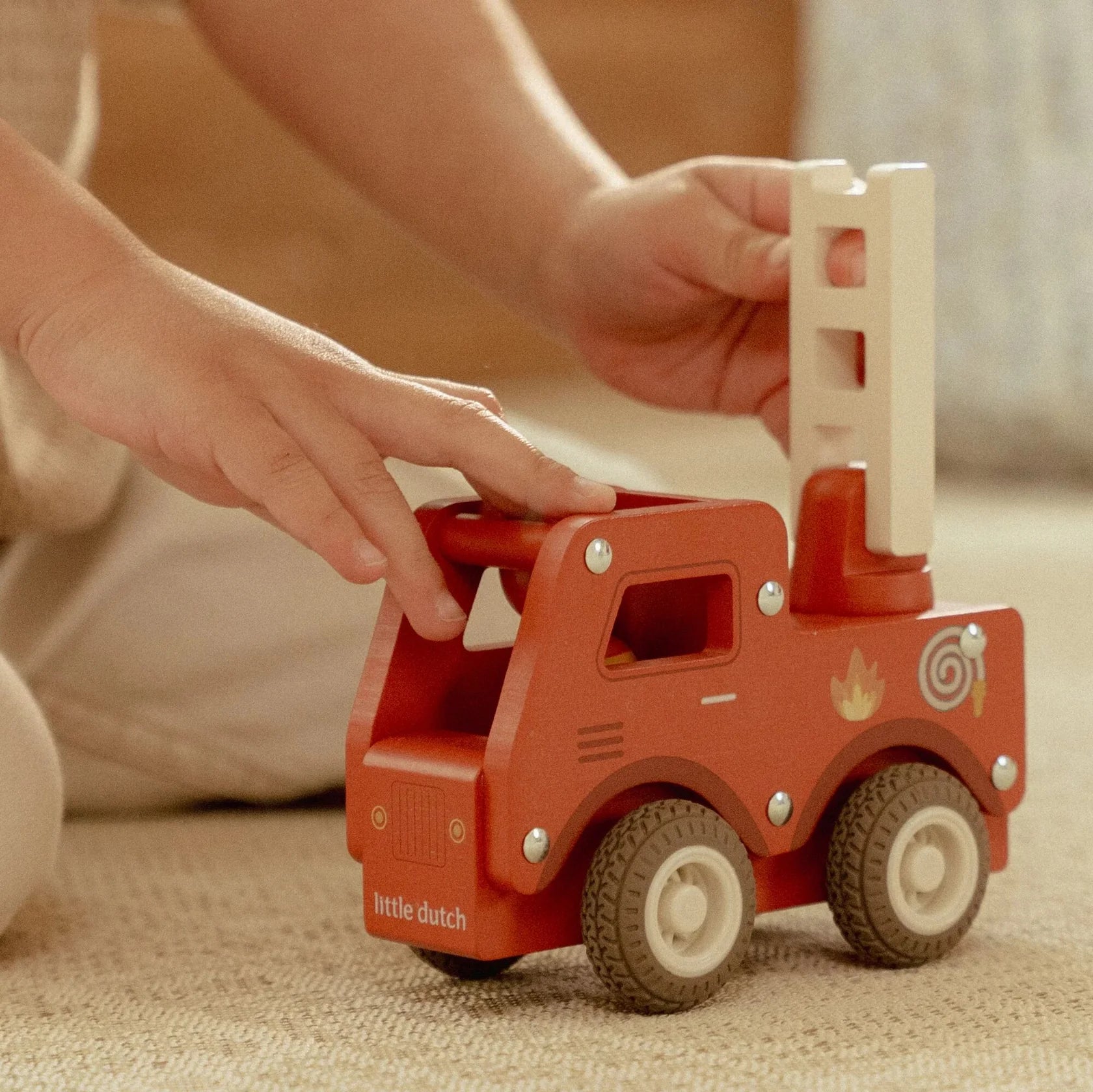 Little Dutch Wooden Fire Truck
