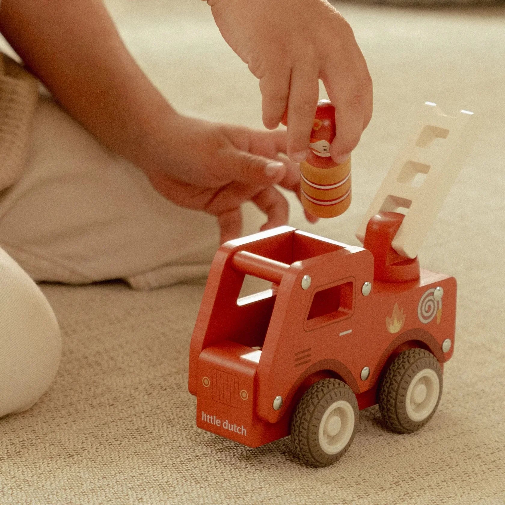 Little Dutch Wooden Fire Truck